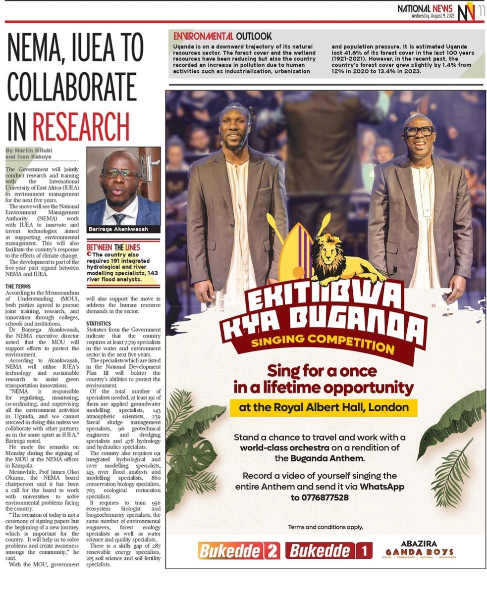 IUEA Collaborates with NEMA to Enhance Research and Training